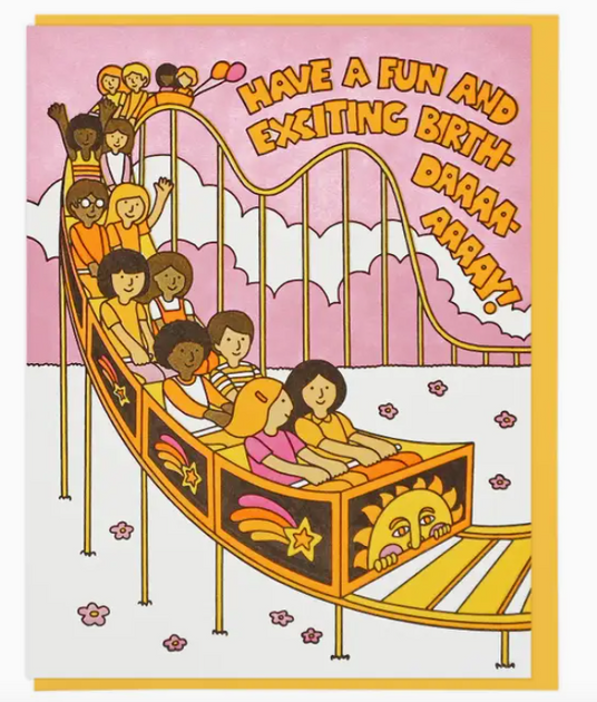 Fun and Exciting Rollercoaster Birthday Card – Asbury Park Fun House